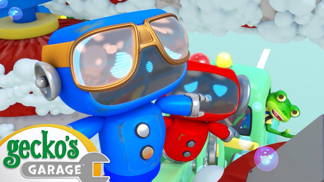 Gecko's Garage - Runaway Car Wash | +more Cartoons For Kids | Toddler ...