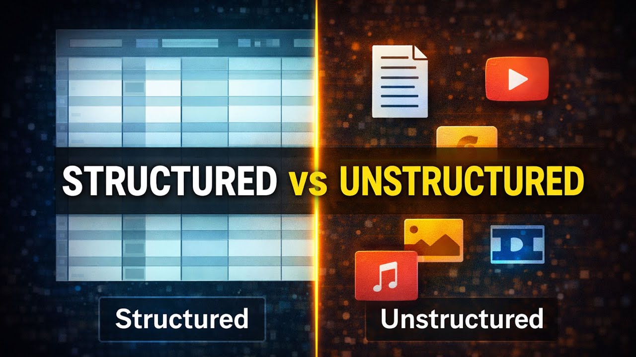 Structured vs Unstructured Data - YouTube