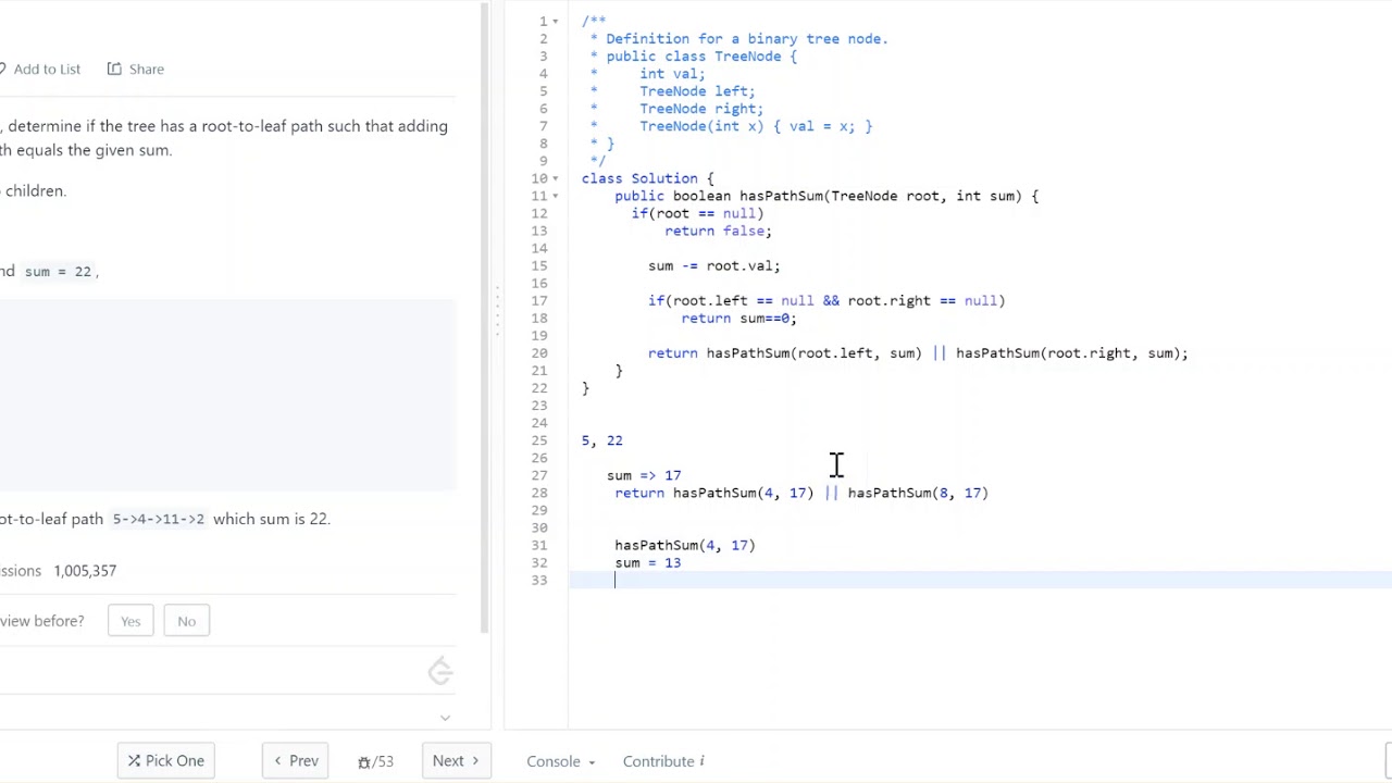 Pathsumvideo Solution To Leetcode 112 Path Sum Youtube 1934