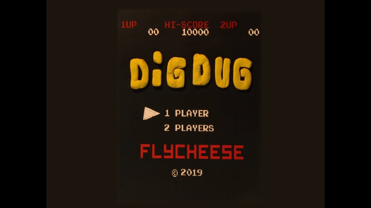 Dig Dug Stop Motion Animation By Simon Green - YouTube