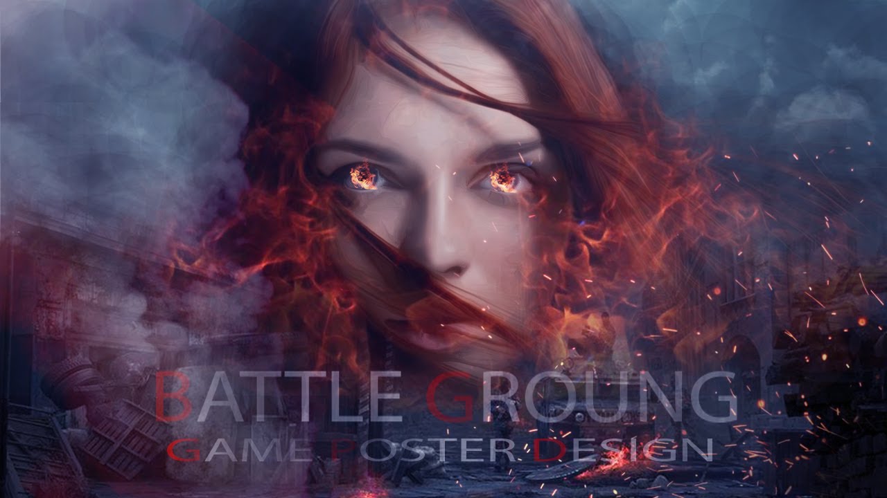 Design Action gaming poster in photoshop effects | photoshop cc ...