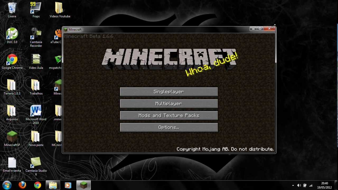 Como usar o MCNostalgia no minecraft 1.2.5 - YouTube