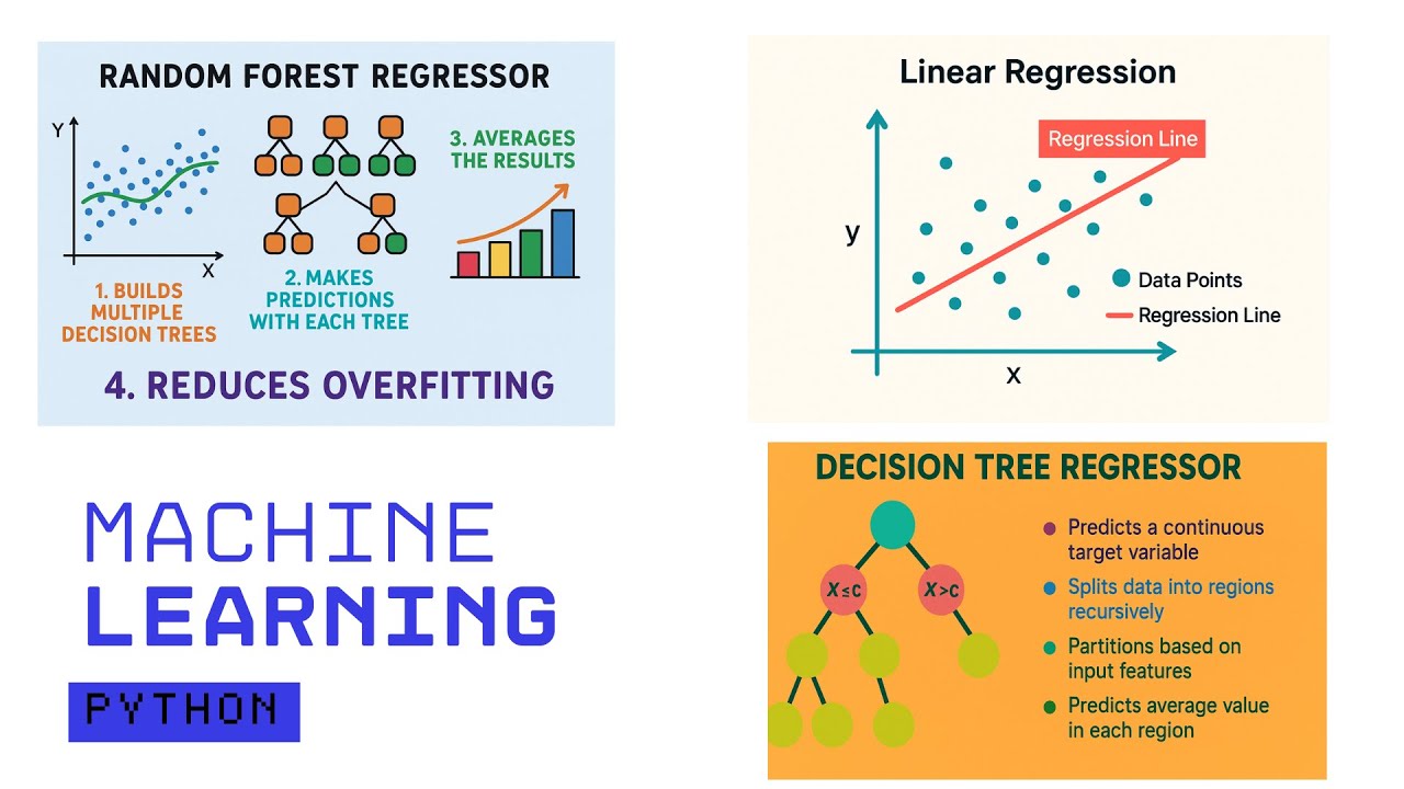 Machine Learning | Linear Regression | RandomForestRegressor | Random Forest Regressor | E1 ...