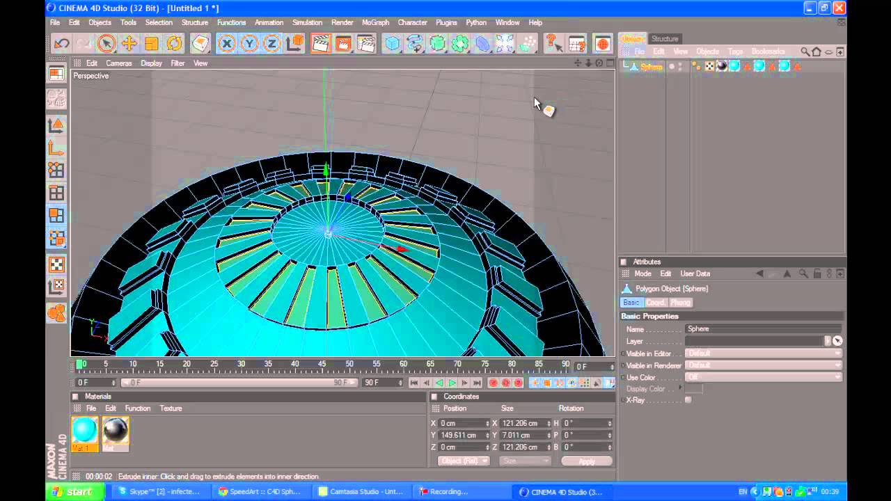 Cinema 4D Tutorial - PeenutDzn - Spheres Tutorial (From SpeedArt) - YouTube