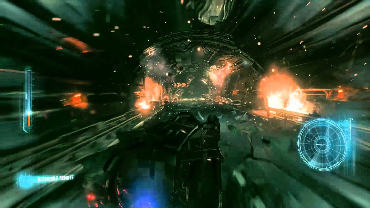 Batman Narrowly Escapes Exploding Chemical Plant [1080p] - YouTube