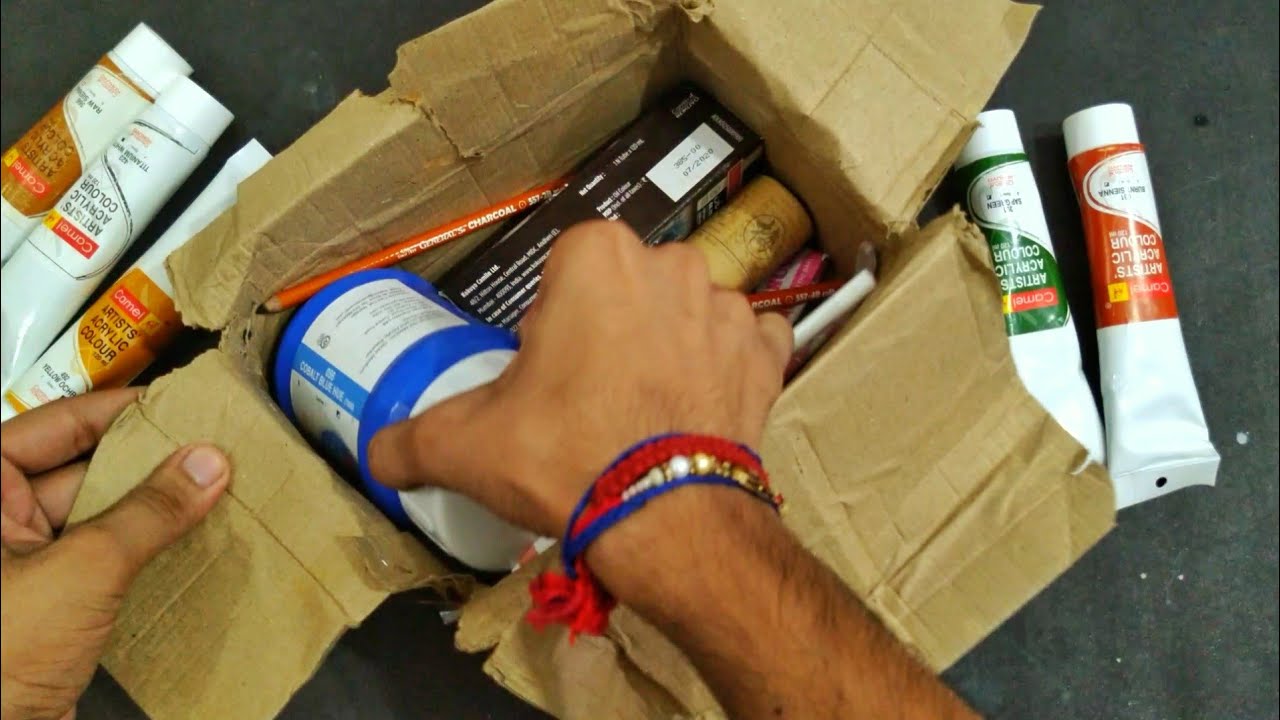 Unboxing some new art material 🤩 - YouTube