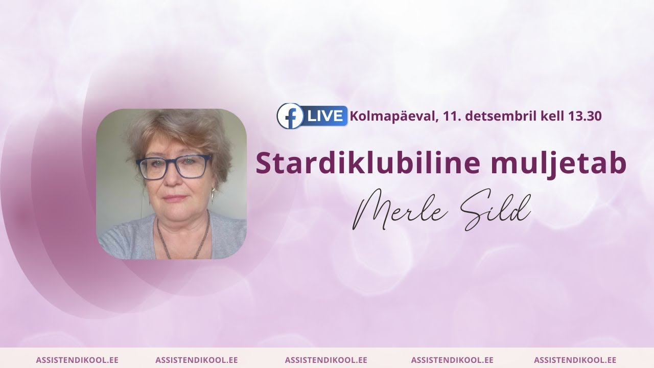 Stardiklubi muljetab - MERLE SILD - 11.12.2024 - YouTube