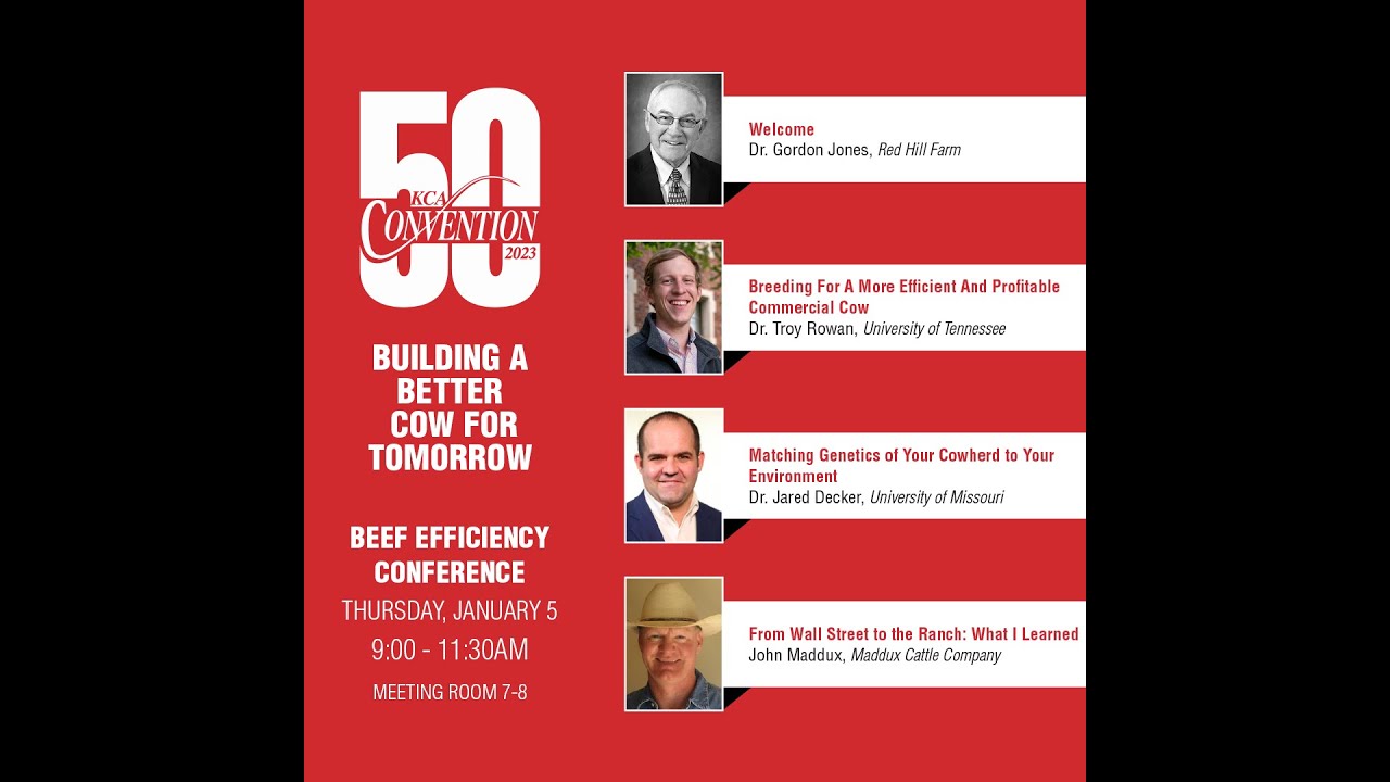 Beef Efficiency Conference 2023: Q&A with John Maddux, Dr. Jared Decker ...