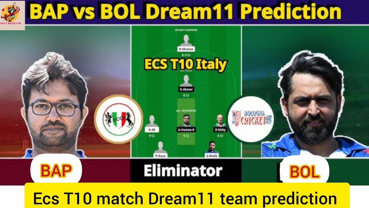 ECS T10 match! BAP vs bOL grand League Team 🏏 - YouTube