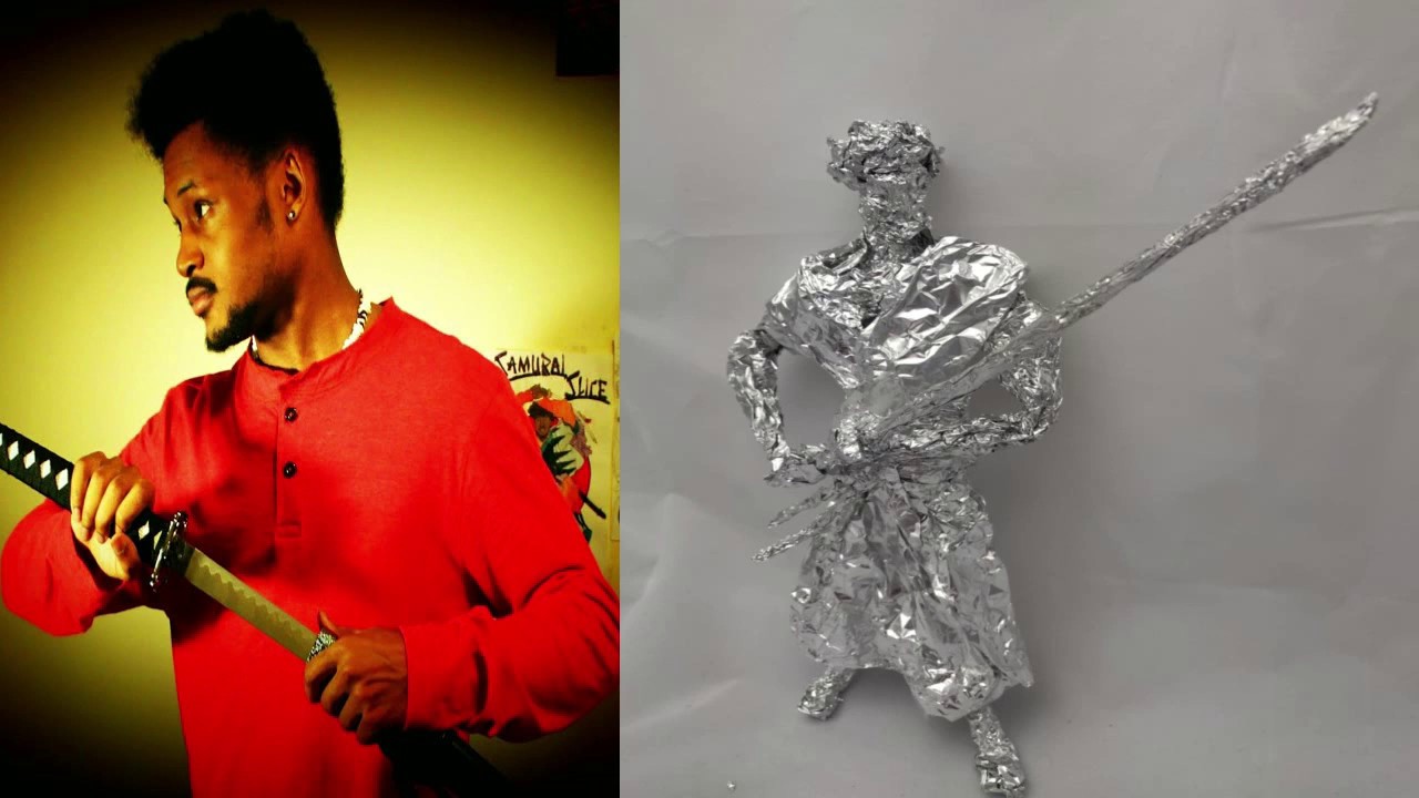 Shogun Cory Kenshin - Aluminum Foil Sculpture - YouTube
