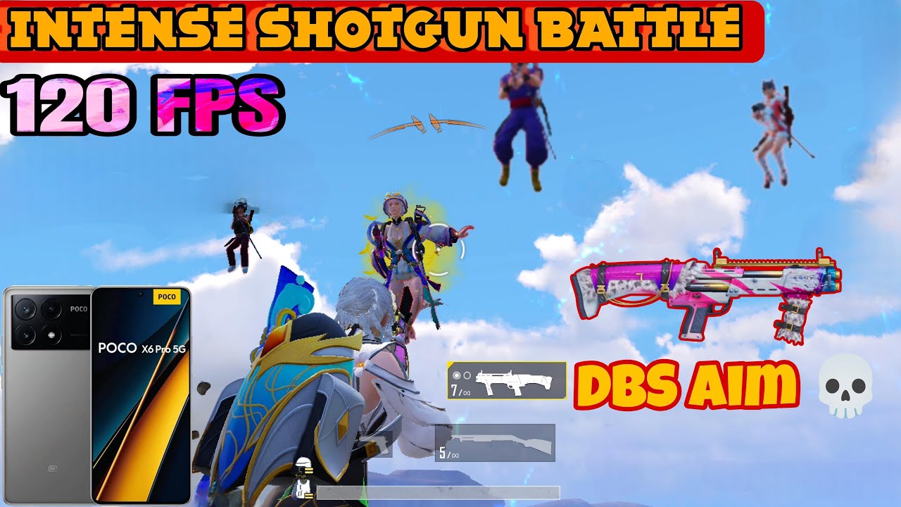 Deadly Dbs aim 💀 | Best Dbs shots Shotgun pro | Poco X6 pro Bgmi 90 fps ...