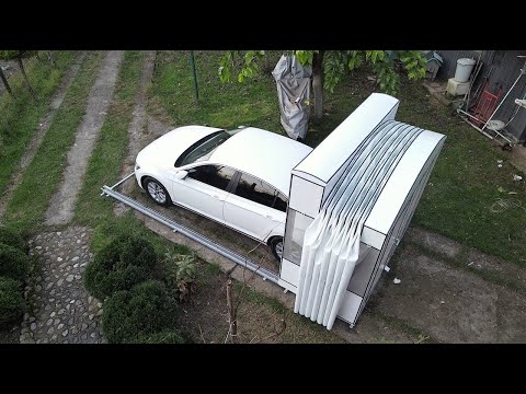 Portatif Katlanır Araba Garajı AA260–Akordiyon F.Otomatik / Portable Car Park AA260-Accordion F.Auto