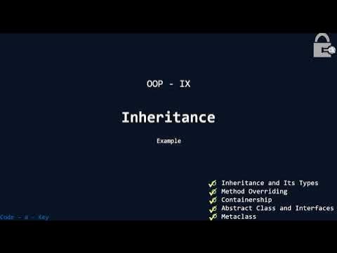 OOP - IX | Inheritance - V | Python | Problem Solving | Example - YouTube