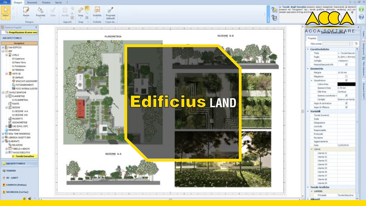 Logiciel Paysagiste - Edificius LAND - ACCA software - YouTube