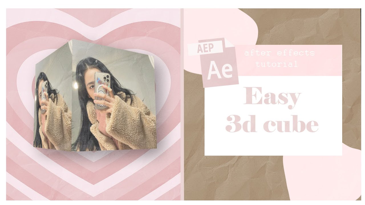 easy 3d cube after effects - YouTube