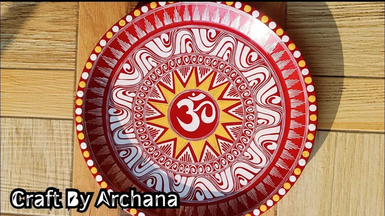 Aipan Thali Designs / Thali Decorations🖌️/ How to Make Aipan Pooja ...