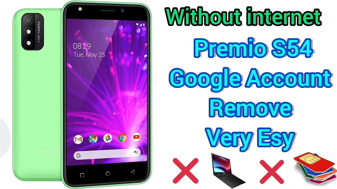 premio s54 googly account remove - YouTube
