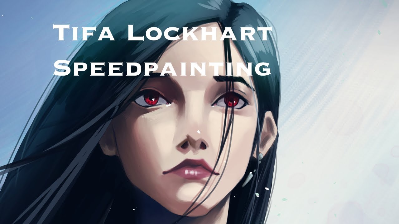 Tifa Lockhart Portrait - Speedpainting - YouTube