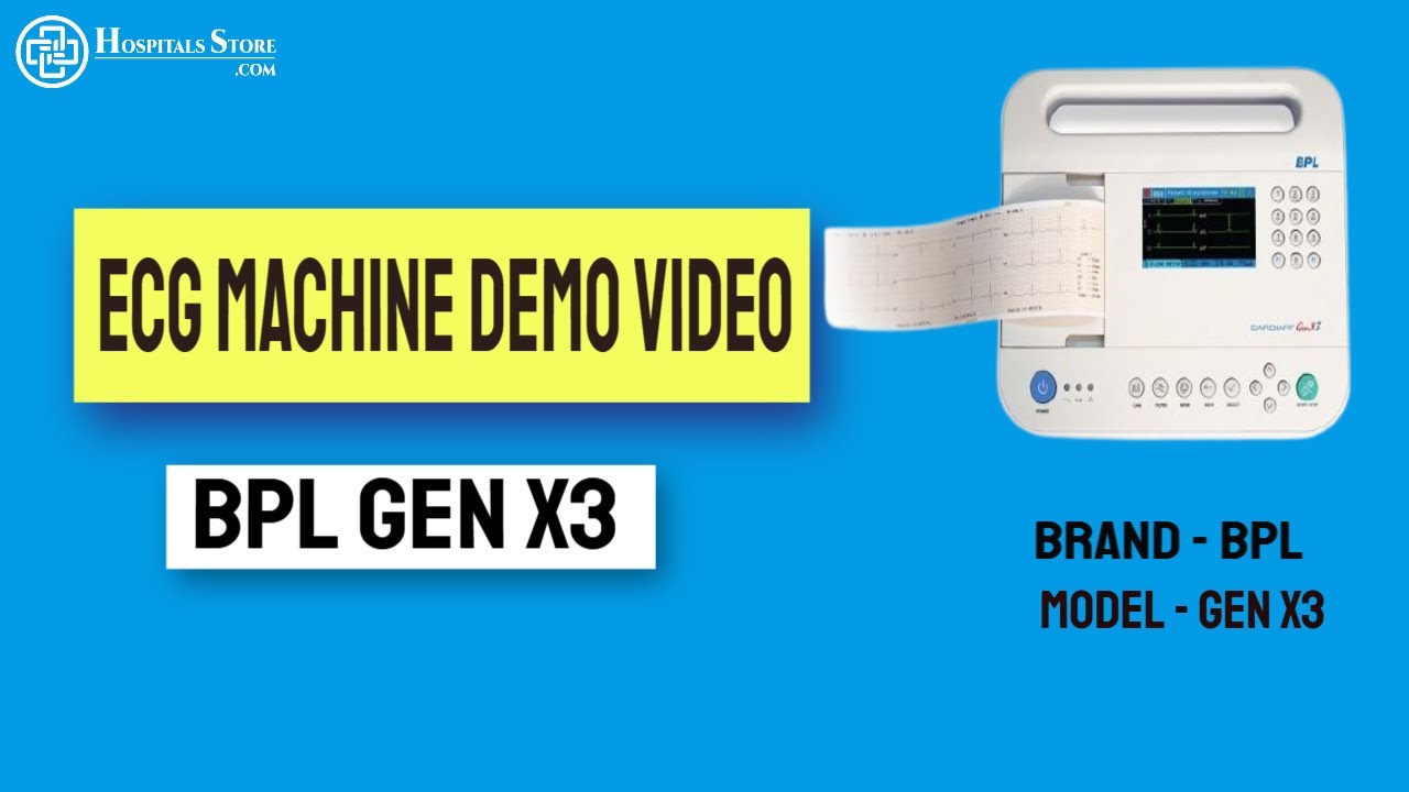 BPL ECG Machine Genx3 - YouTube