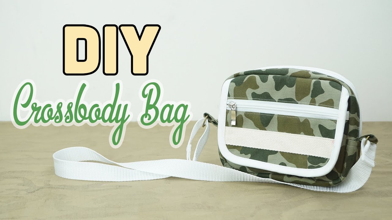 DIY How to sew a small crossbag from military uniform fabric - Free ...