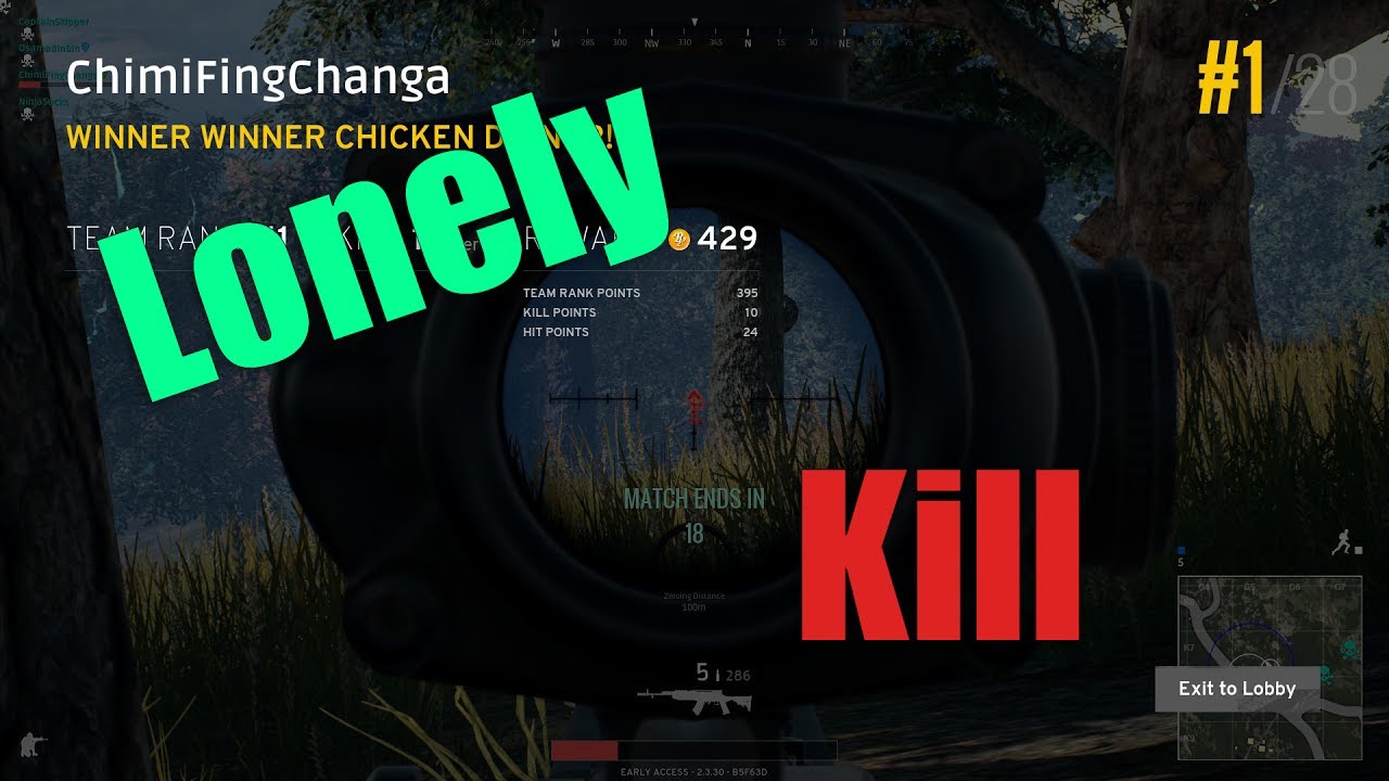 PUBG Chicken Dinner Vol 1 - Compilation - YouTube