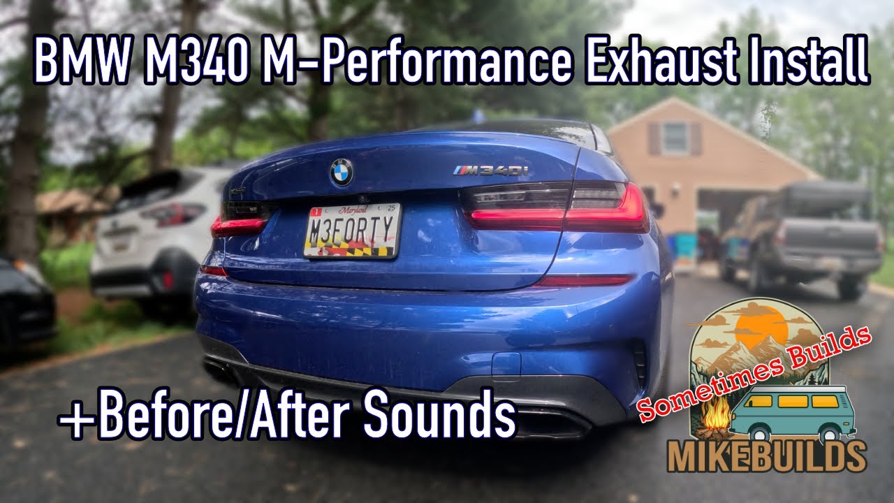 BMW M340 M-Performance Exhaust Install - YouTube