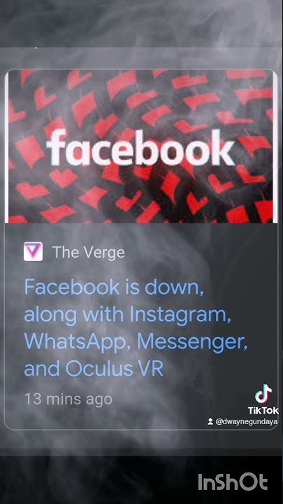 Facebook, messenger, Instagram and watsapp are stopped working - YouTube