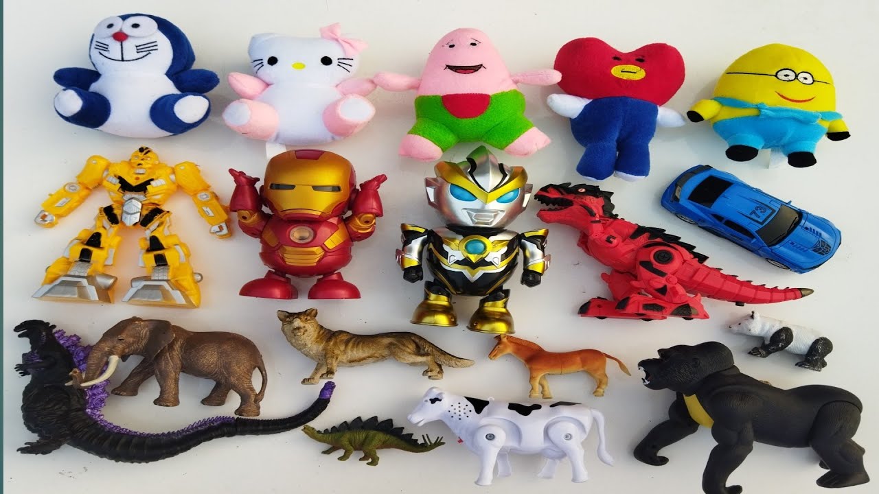 Cartoon Doll Transformers Iron man among us hellokitty ondel-ondel BT21 ...