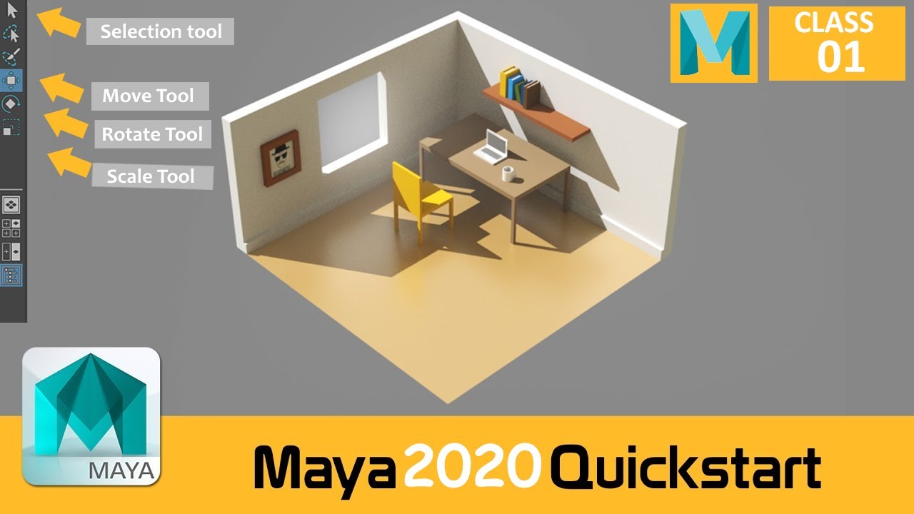 Maya 2020 - A Tutorial For Beginners || Introducing Maya 2020 || Class ...