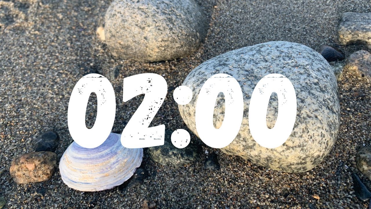 2 Minute Timer with Waves and Seashell - YouTube