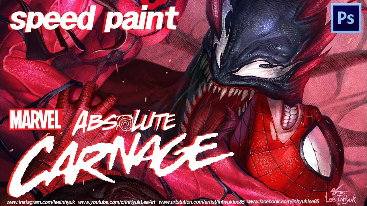 【MARVEL】Absolute Carnage #5 SPEED PAINT By.InHyuk Lee. 이인혁 - YouTube