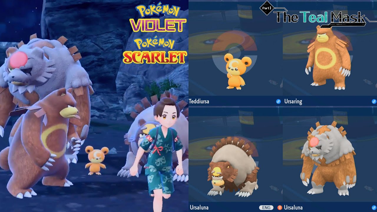 "Bear Family! Ursaluna Bloodmoon, Ursaring & Teddiursa Picnic Camp ...