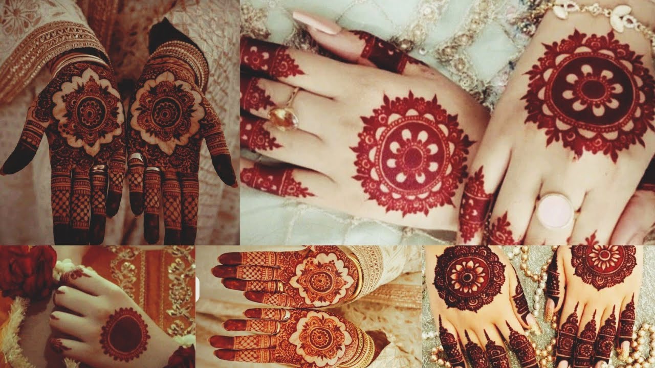 Latest Gol Tikki Mehndi Design | simple gol tikki mehndi design front ...