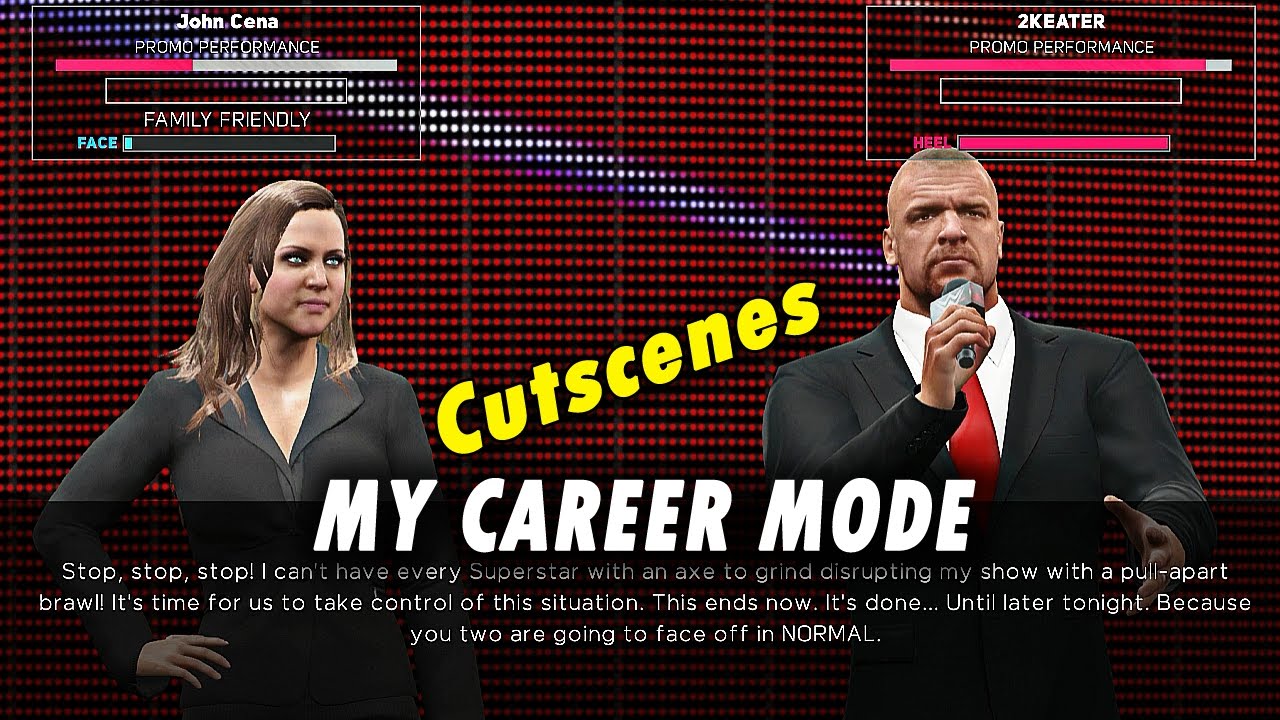 Wwe 2k17 My Career Mode New Authority Cutscenes Making Match Unseen