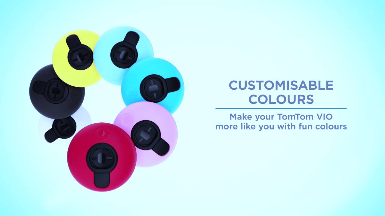 TomTom VIO Scooter Navigation Colours Farben - YouTube