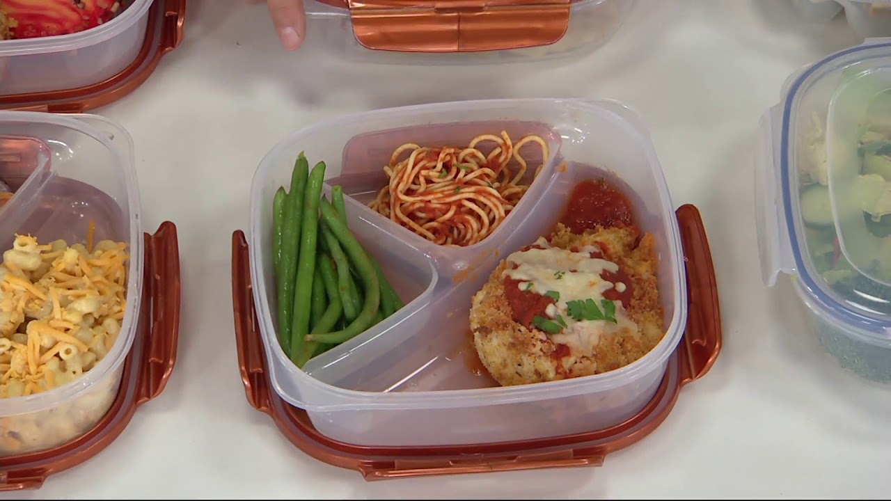 Lock & Lock 4 piece Divider Plates with Color Lids on QVC - YouTube