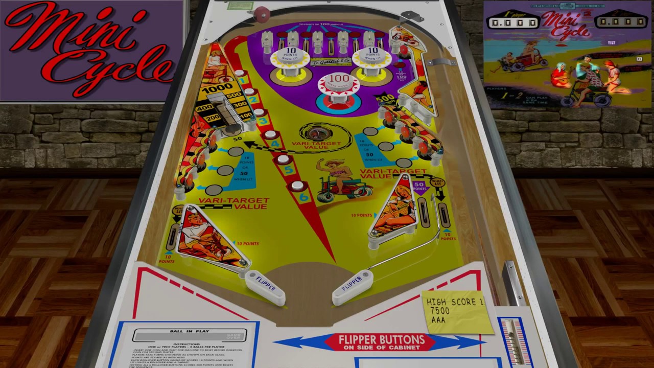 Mini Cycle Pinball VPX - YouTube