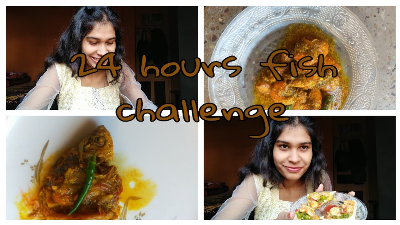 24 hours 🐟 fish challenge by me - YouTube