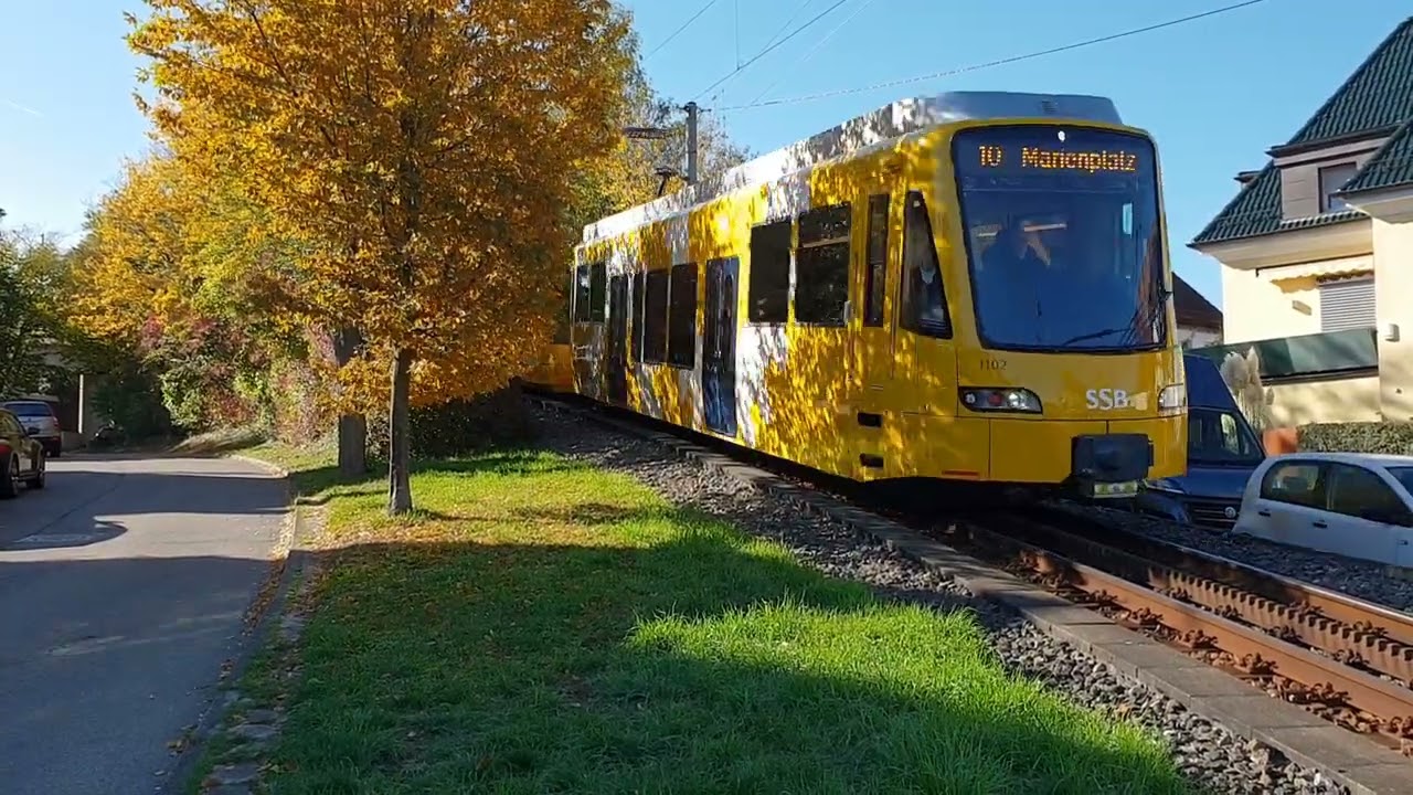 Neues Fahrzeug (ZT 4.2) der Zahnradbahn Stuttgart - YouTube