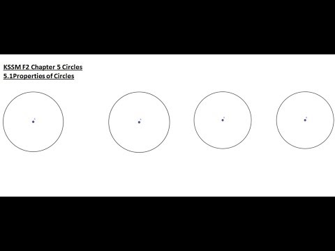 KSSM Form 2 Chapter 5 Circles 5.1 Properties of Circles - YouTube
