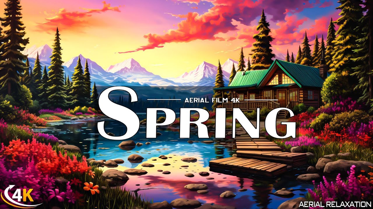 Enchanting Spring Forests with Beautiful Piano Music 🌷 4K Spring ...