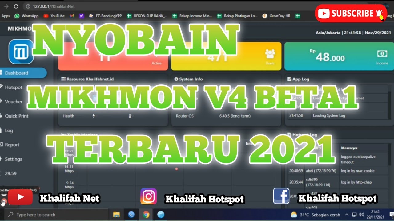 Mikhmon V4 beta1 terbaru 2021 - YouTube