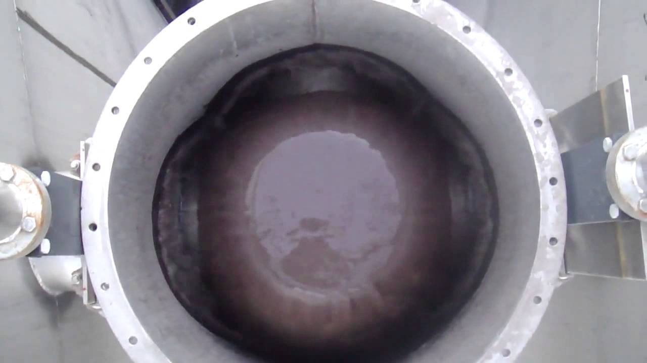 Anaerobic digester outlet - YouTube