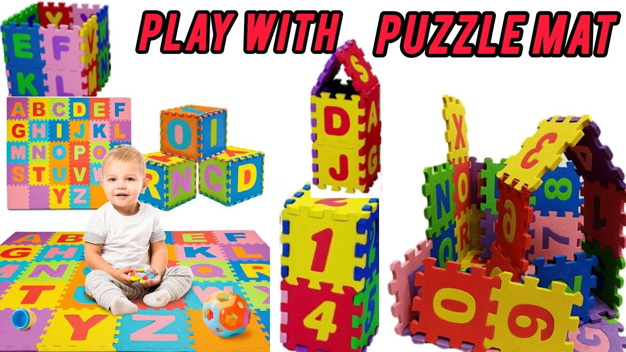 Puzzle mat abcd play | puzzle mat fun and learn #puzzle #abcd # ...
