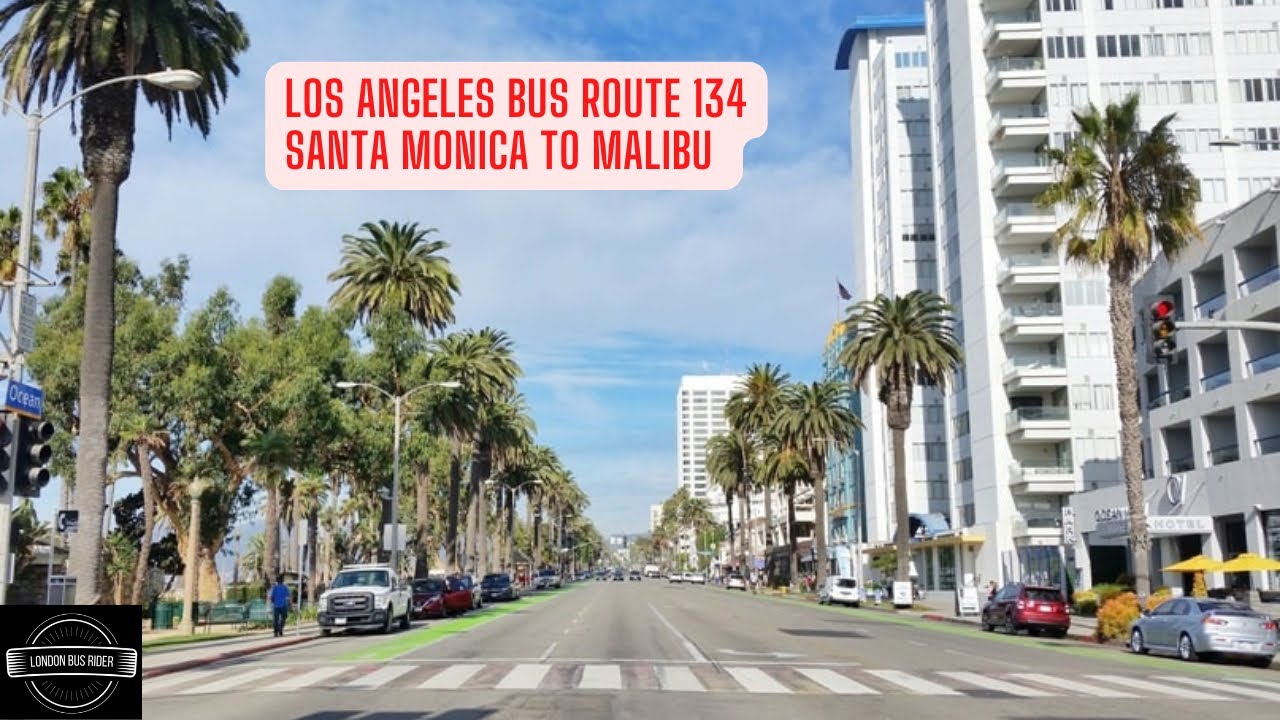 I rode metro bus 134 Santa Monica to Malibu Beach Welcome abroad - YouTube