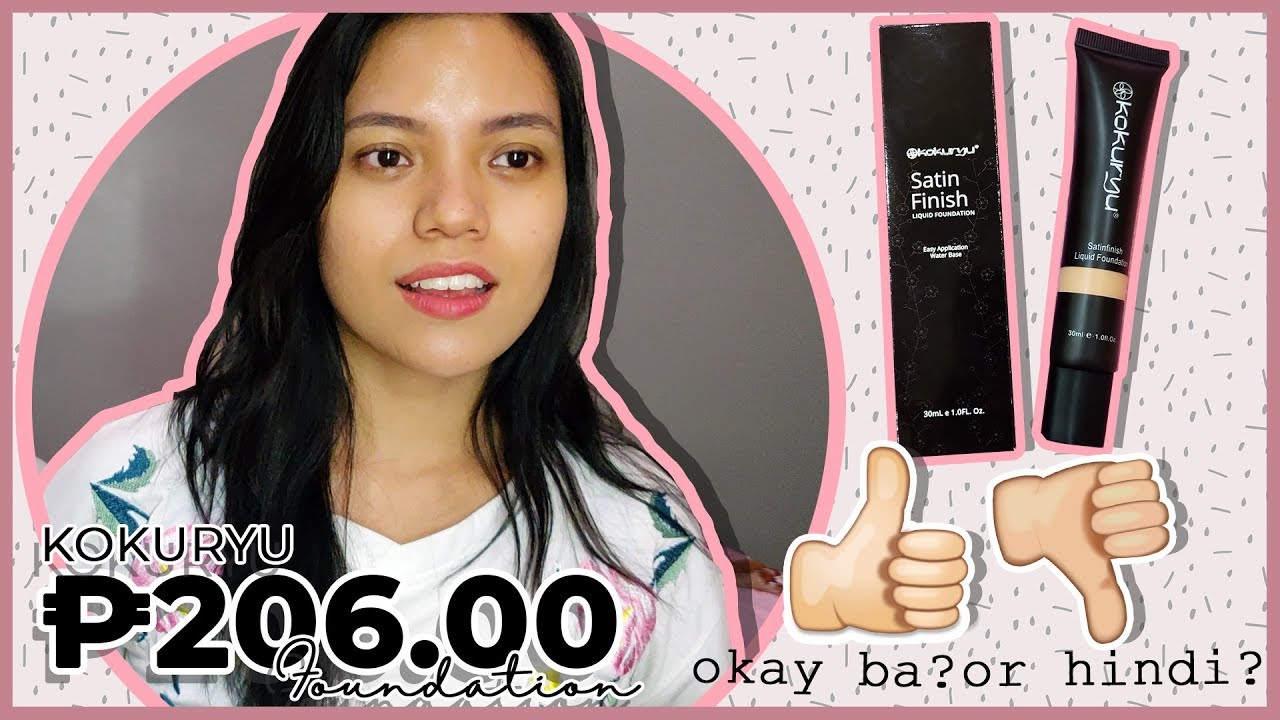 Kokuryu satin finish foundation. Maganda ba to? - YouTube