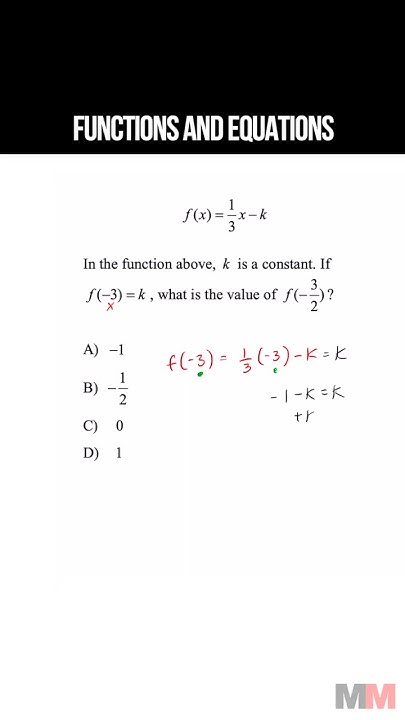 How to set up equations with Functions for the SAT - YouTube