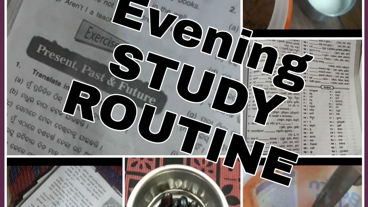 Evening study routine - YouTube
