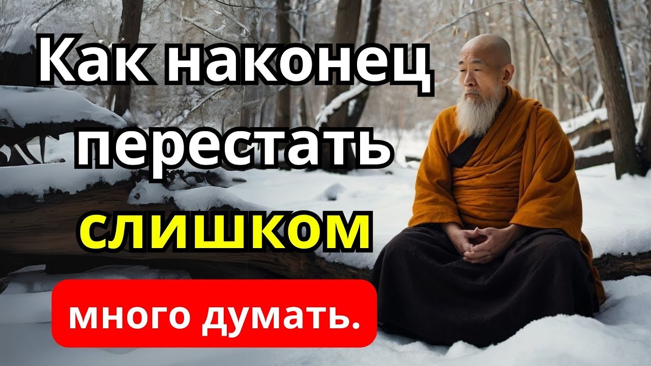 Как перестать слишком много думать и начать жить буддизм Youtube