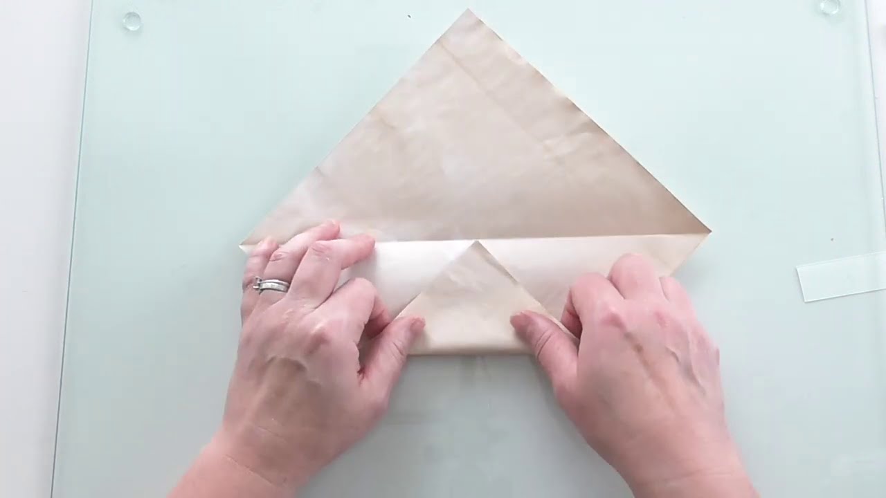 Origami fold journal spot for junk journals - YouTube